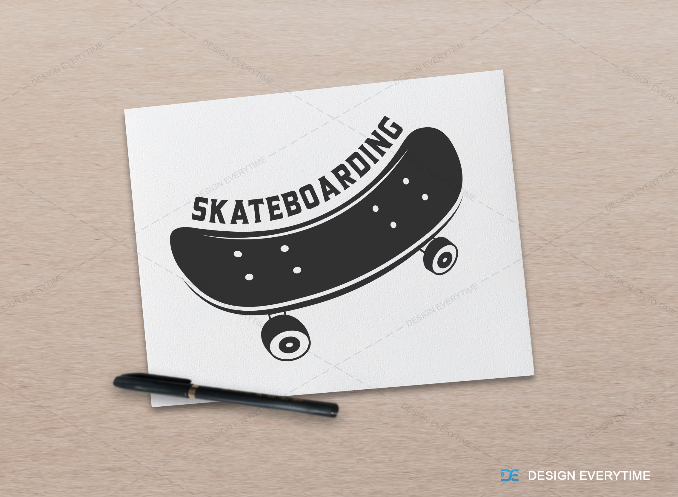 Premium Skateboard Vector SVG Bundle, Skateboarding Typography ...