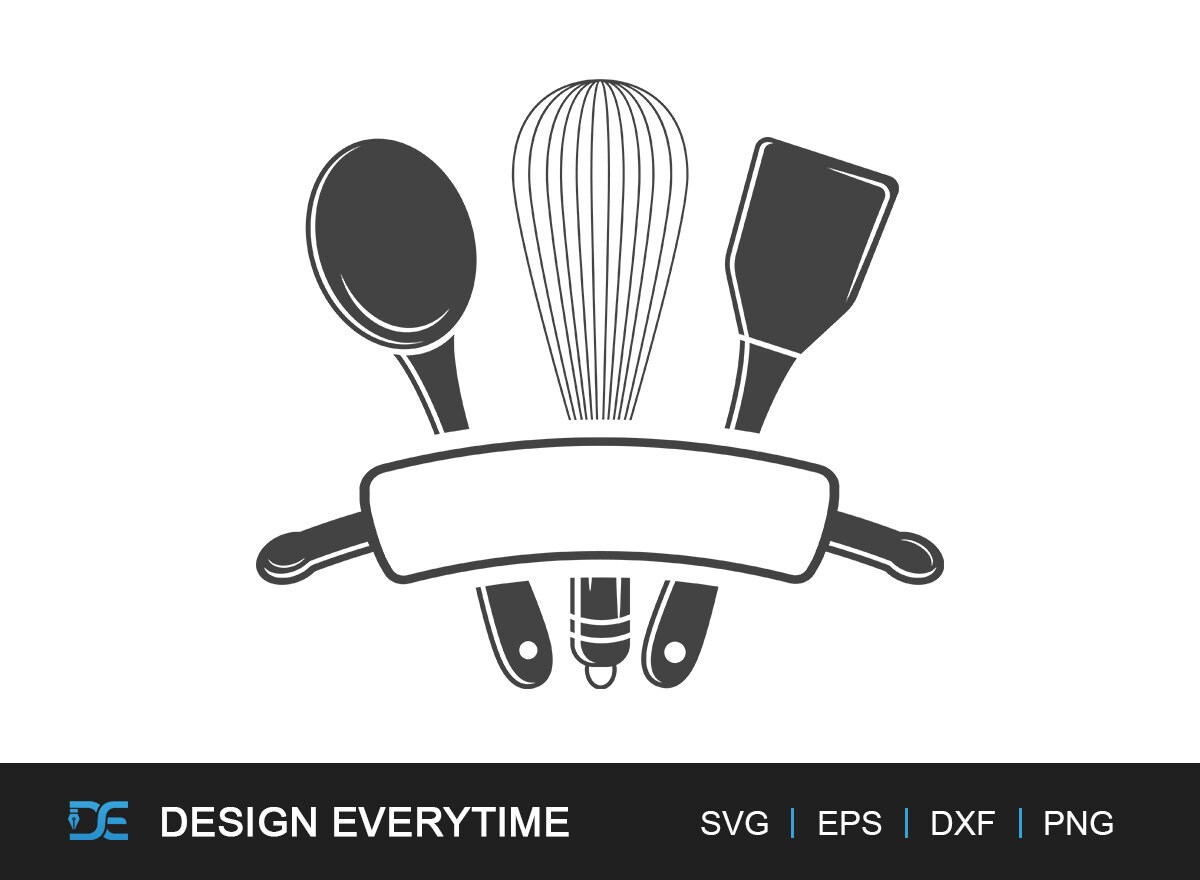 Restaurant Equipment, Cooking Equipment SVG, Spoon SVG, Cooking Spoon ...