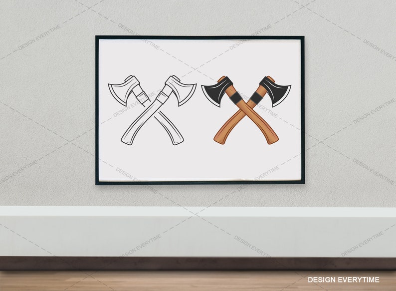 Cross Axe SVG Bundle, Axe Clipart SVG Bundle, Cross Axe, Axe ...