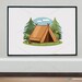 Camping Clipart Vector SVG Design, Outdoor Adventure Graphics, Camping ...