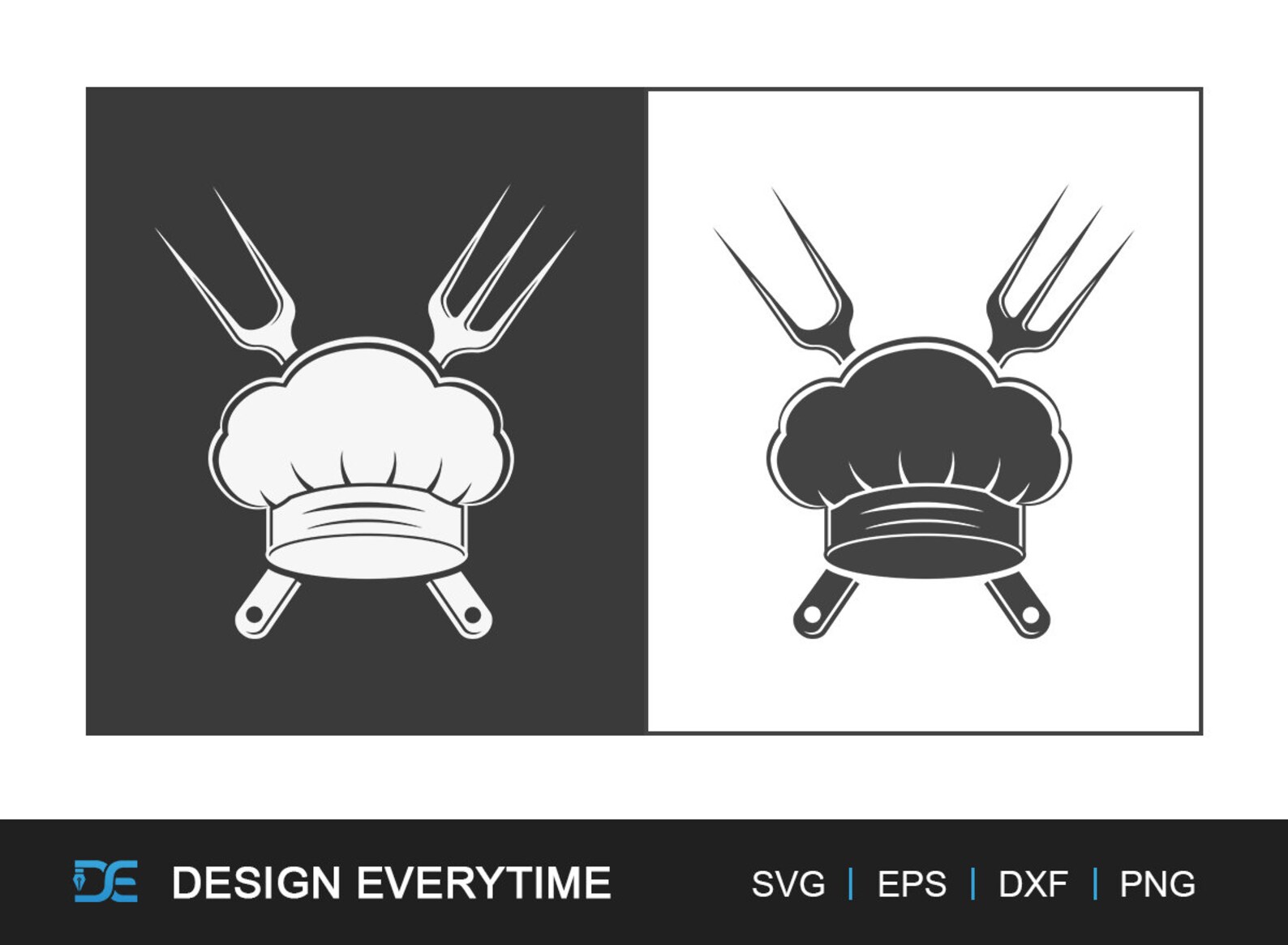 Chef Hat SVG, Cooking Hat Svg, Chef Hat Silhouette, Restaurant ...