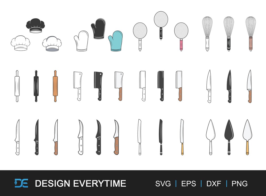 Cooking Equipment Bundle, Restaurant Equipment Bundle, Clip Art ...