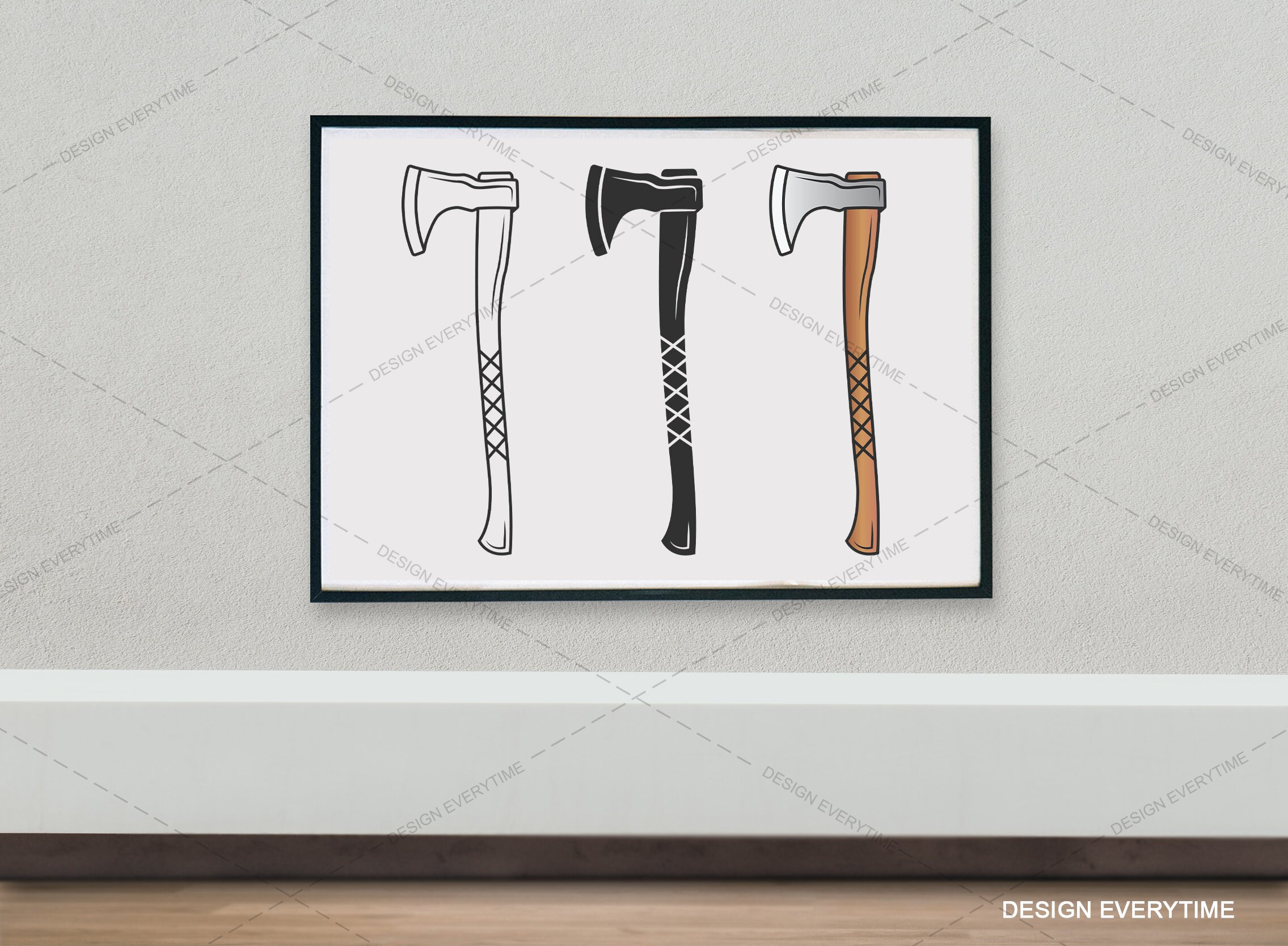 Axe Vector SVG Bundle, Axe Silhouette SVG, Axe, Forest Tools, Axe ...