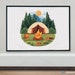 Camping Clipart Vector SVG Design, Outdoor Adventure Graphics, Camping ...