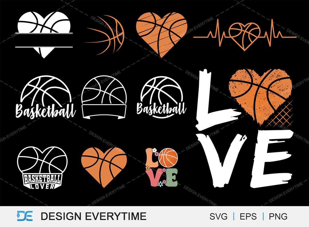 Basketball Typography SVG, Sports Tee SVG, Basketball Vector ...