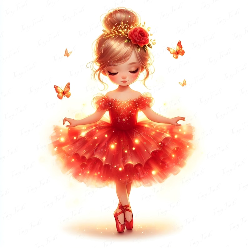 Red Ballerina Clipart, Ballet Girl Dance Art, Princess Tutu ...