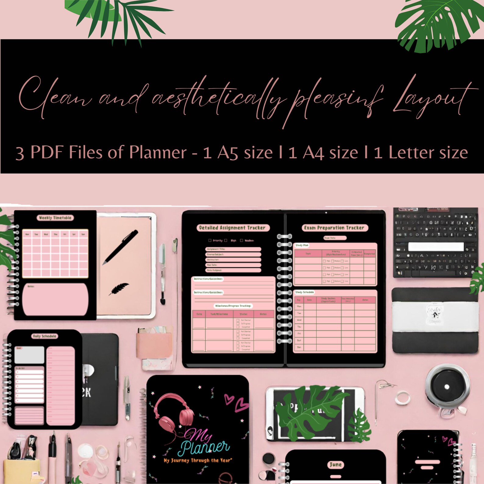 Printable Student Planner Fanatic Student Planner Academic and Study ...