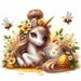 Honey Bee Unicorn 12 High- Resolution JPEG | Cute Watercolor Unicorn ...