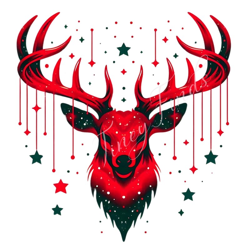 10 Set of Christmas Reindeer Antlers PNG Design | Deer Antler Png ...
