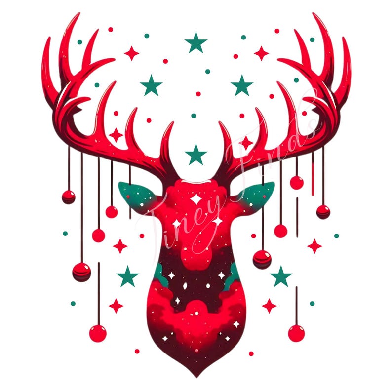10 Set of Christmas Reindeer Antlers PNG Design | Deer Antler Png ...