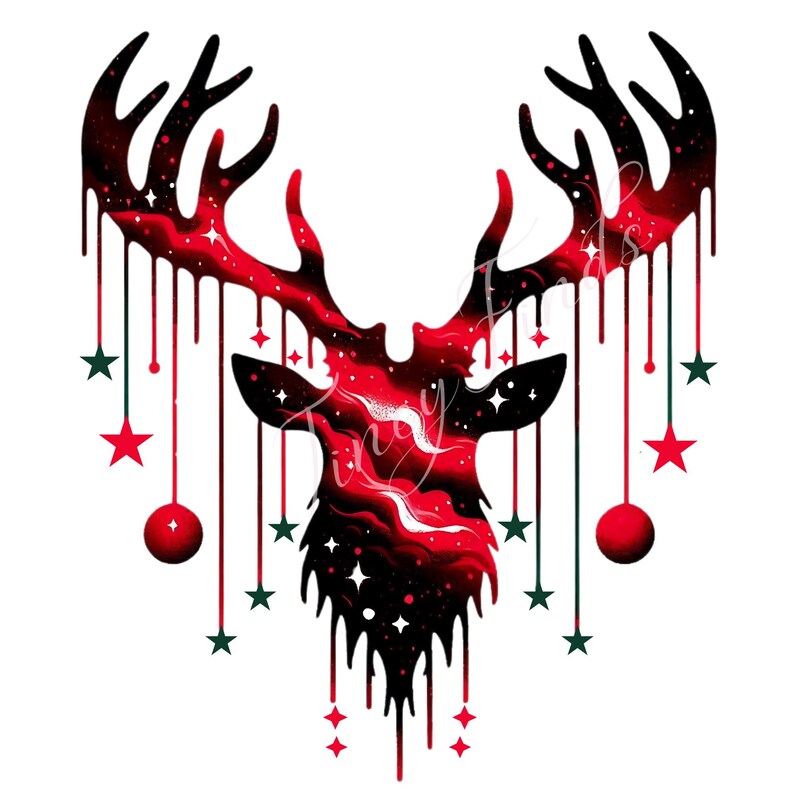 10 Set of Christmas Reindeer Antlers PNG Design | Deer Antler Png ...