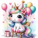 Pastel Unicorn Clipart: Birthday Party Art (digital Download) - Etsy
