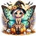 Halloween Fairy Witch Clipart Bundle: Pumpkins, Bats, Floral Hat ...