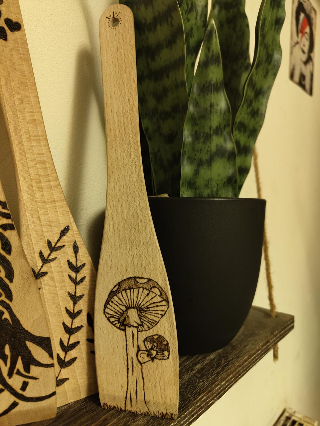 Rustic Hand Burned Spatulas (kitchen Witch + Cottage Core) Different ...