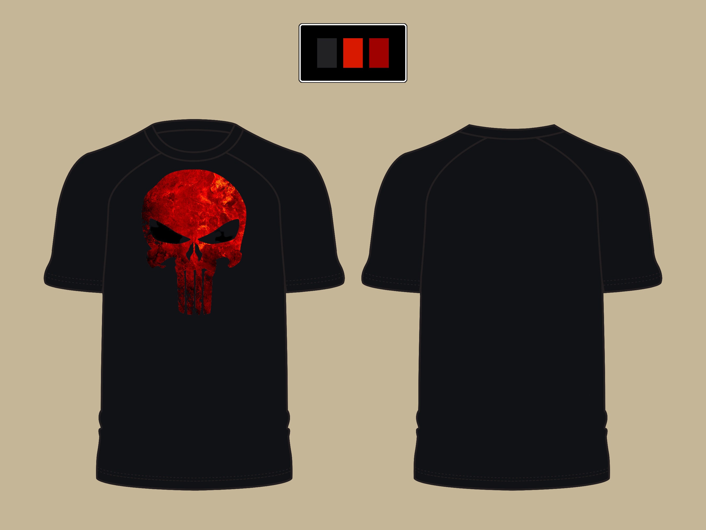 Compression T-shirt Streetwear Mockup Techpack, Athletic Shirt Adobe ...