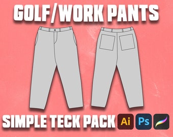 Work Pants Mockup - Etsy