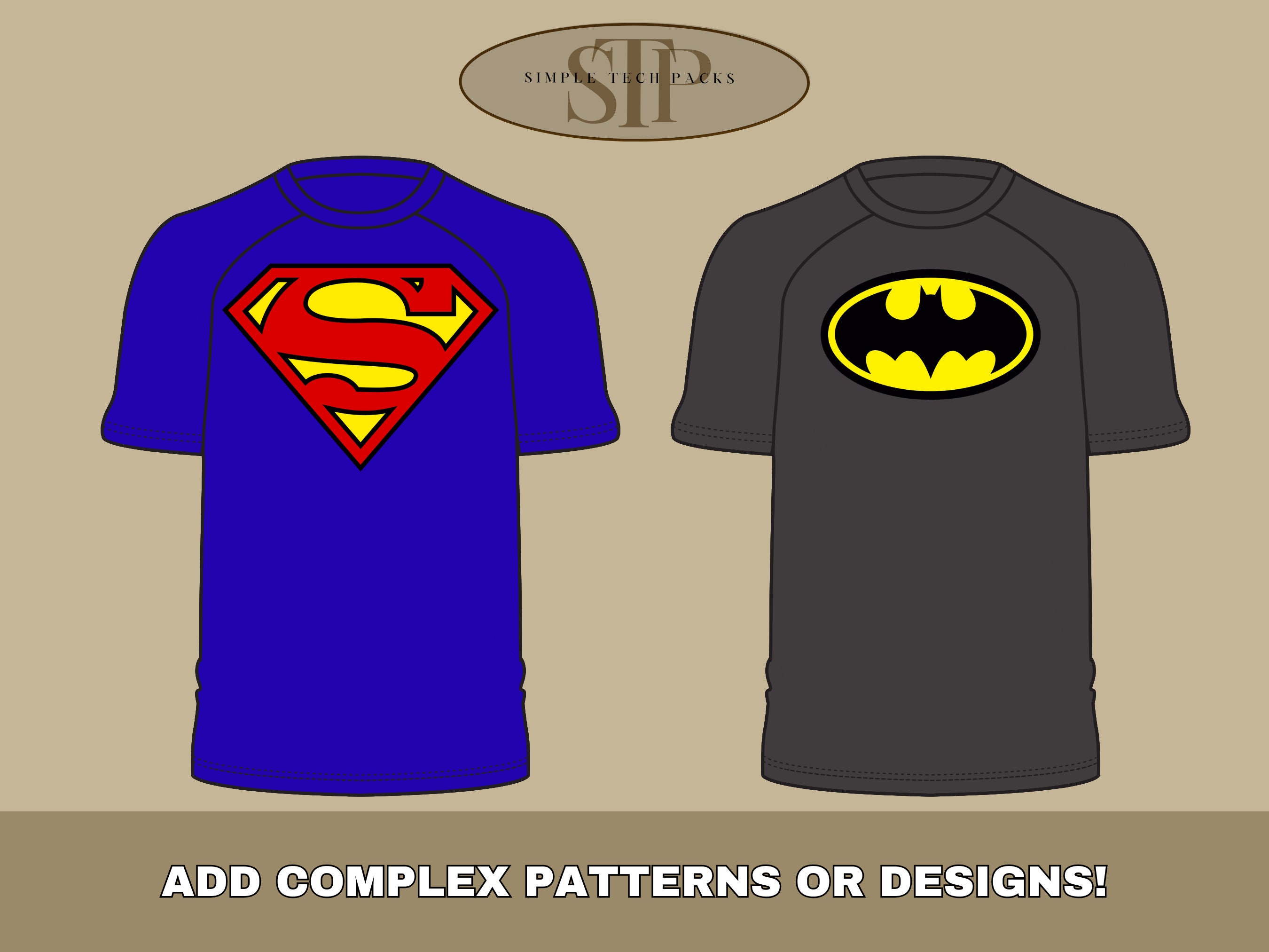 Compression T-shirt Streetwear Mockup Techpack, Athletic Shirt Adobe ...