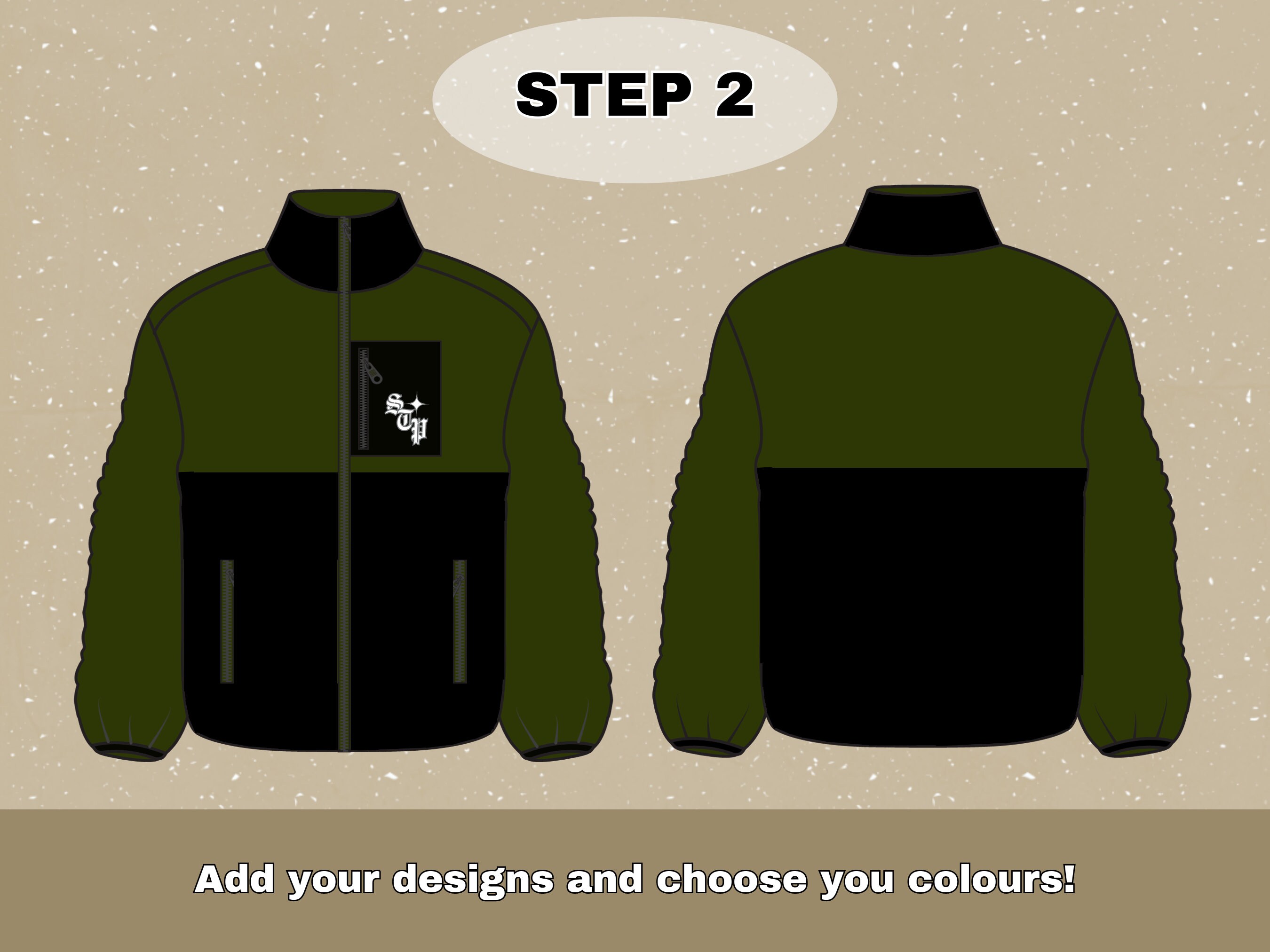Furry Sherpa Fleece Streetwear Tech Pack Mockup, Adobe Illustrator ...