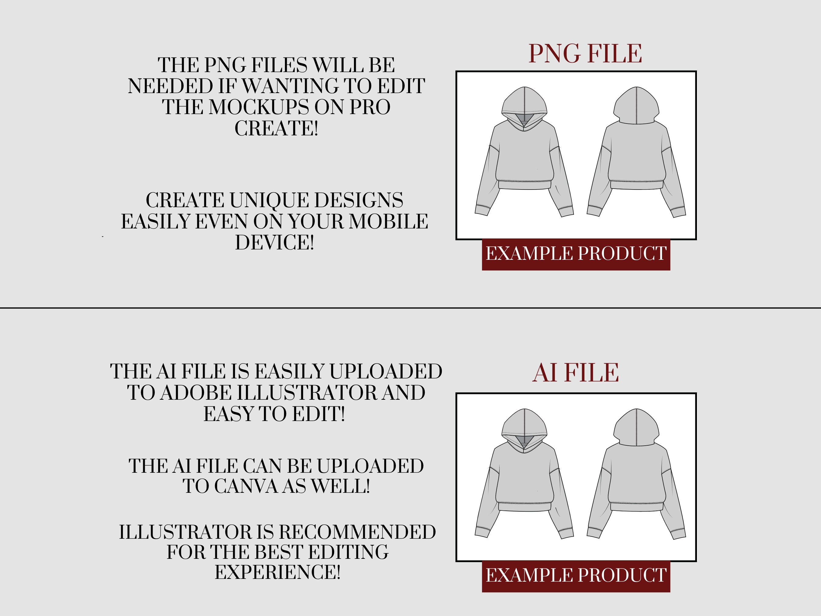 Quarter Zip Clothing Tech Pack Mockup Template, Vector Adobe ...