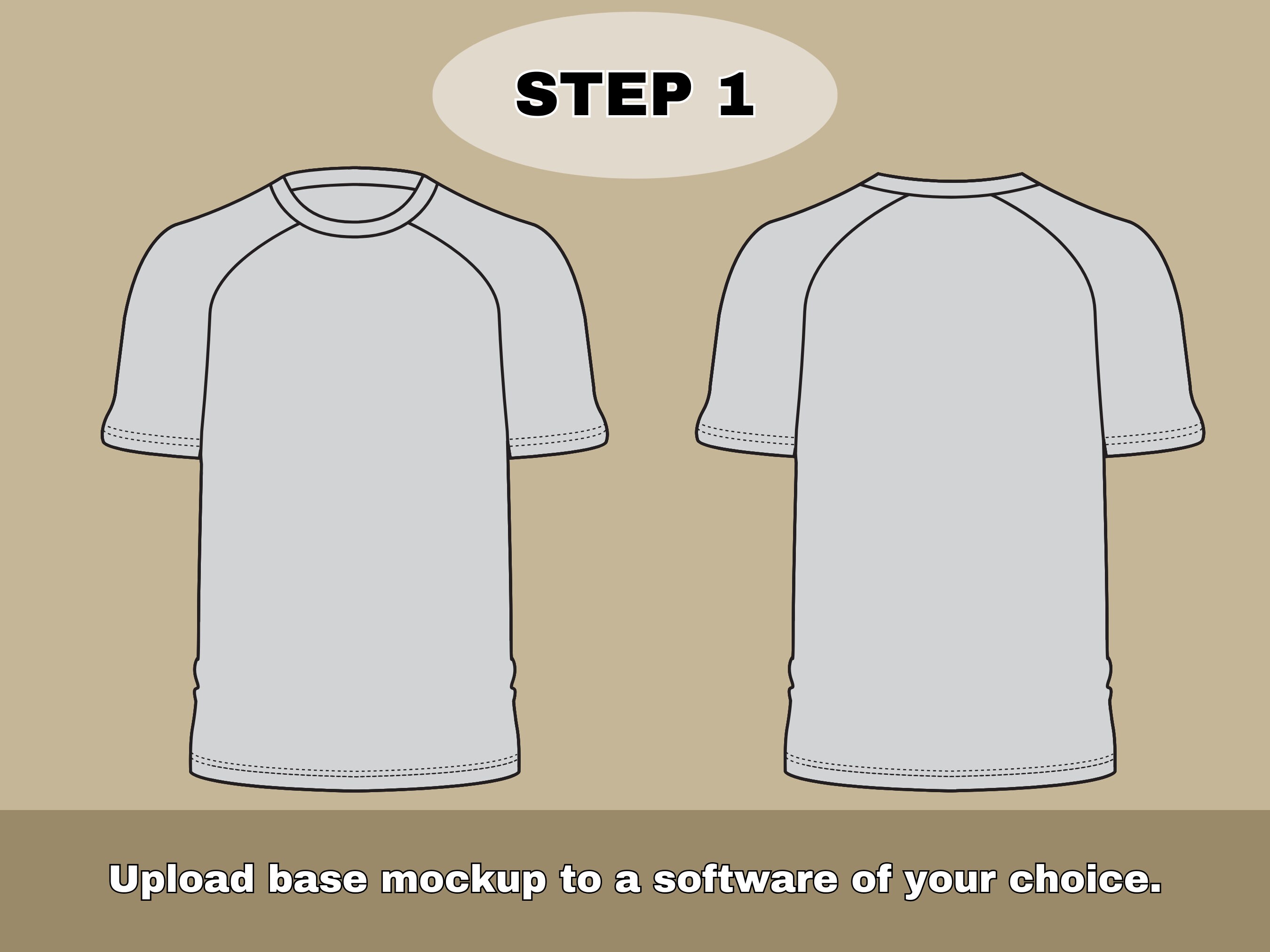 Compression T-shirt Streetwear Mockup Techpack, Athletic Shirt Adobe ...