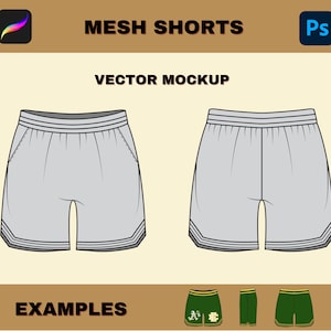 Streetwear Mesh Basketball Shorts Template Vector Illustration Clothing ...