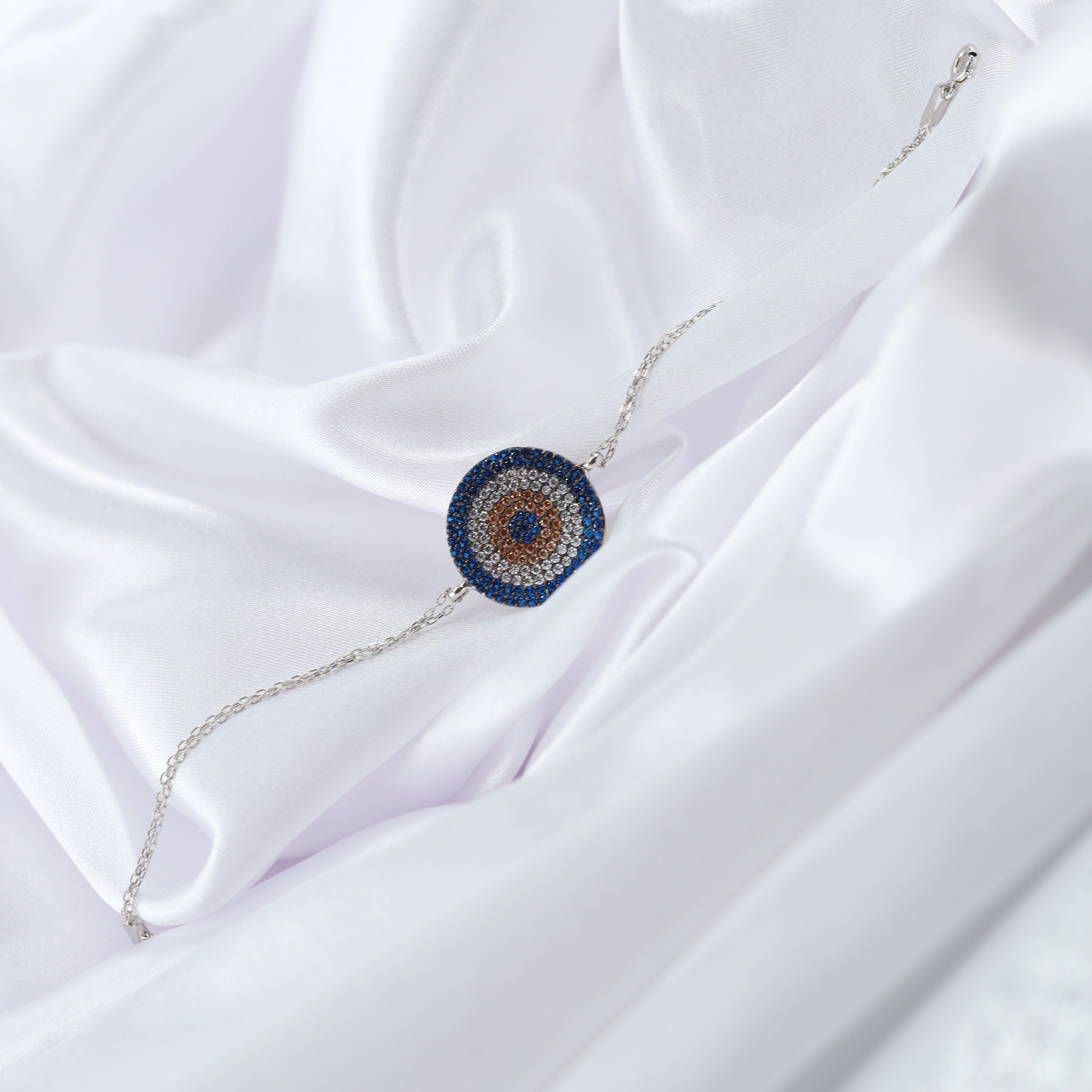 Evil Eye Bracelet Evil Eye Women Silver Bracelet Sterling Silver ...