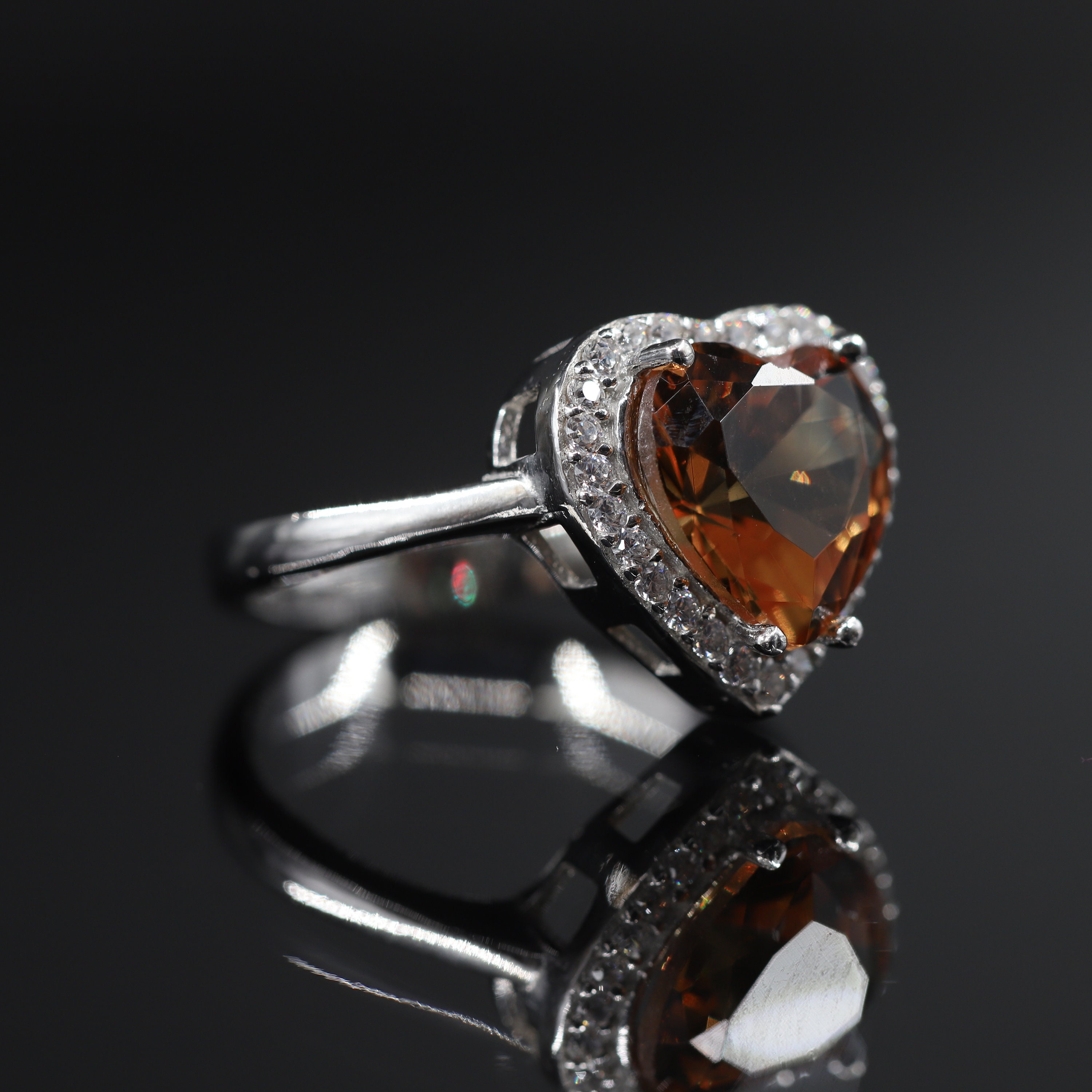 Heart Cut Women Zultanite Engagement Ring Zultanite Stone Sterling ...