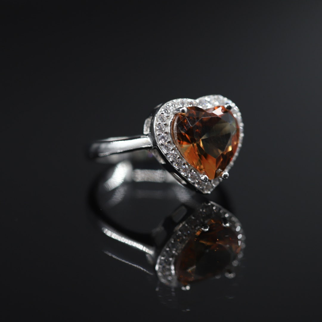 Heart Cut Women Zultanite Engagement Ring Zultanite Stone Sterling ...