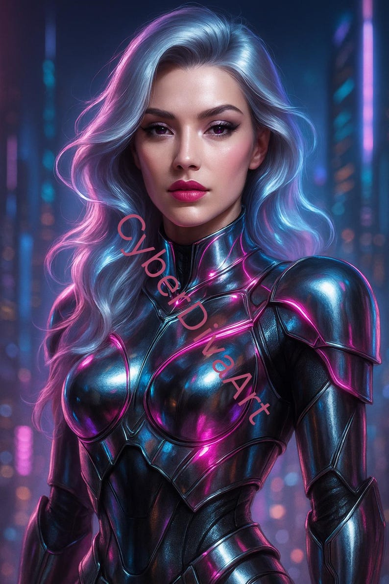 Neon Divas – Vol. 1 | 5 Cyberpunk AI Wallpapers for Your Phone ...