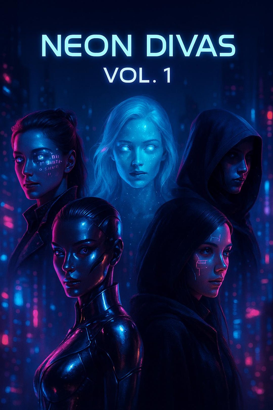 Neon Divas – Vol. 1 | 5 Cyberpunk AI Wallpapers for Your Phone ...