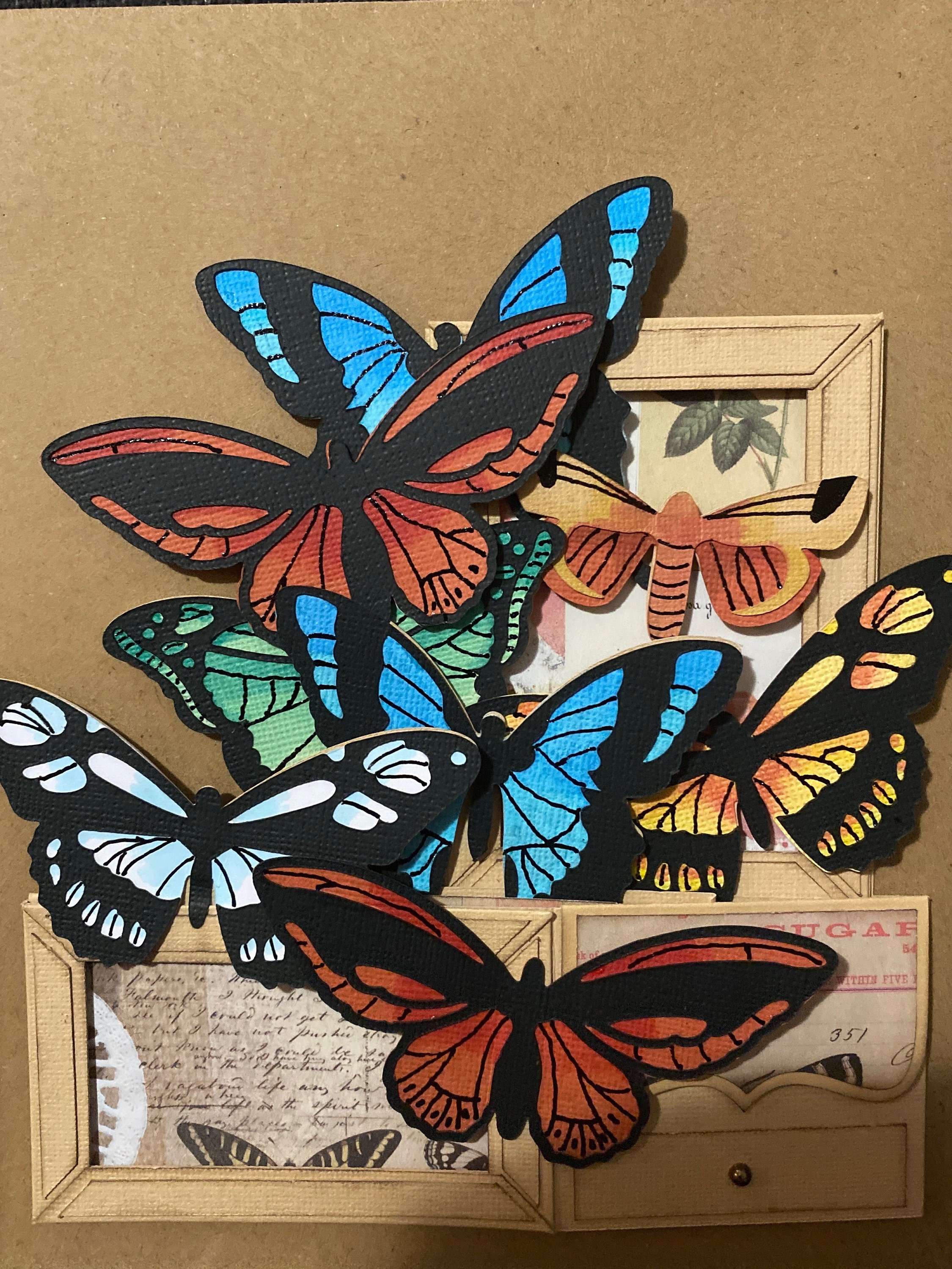 3D Pop up Butterfly Box Card - Etsy Australia