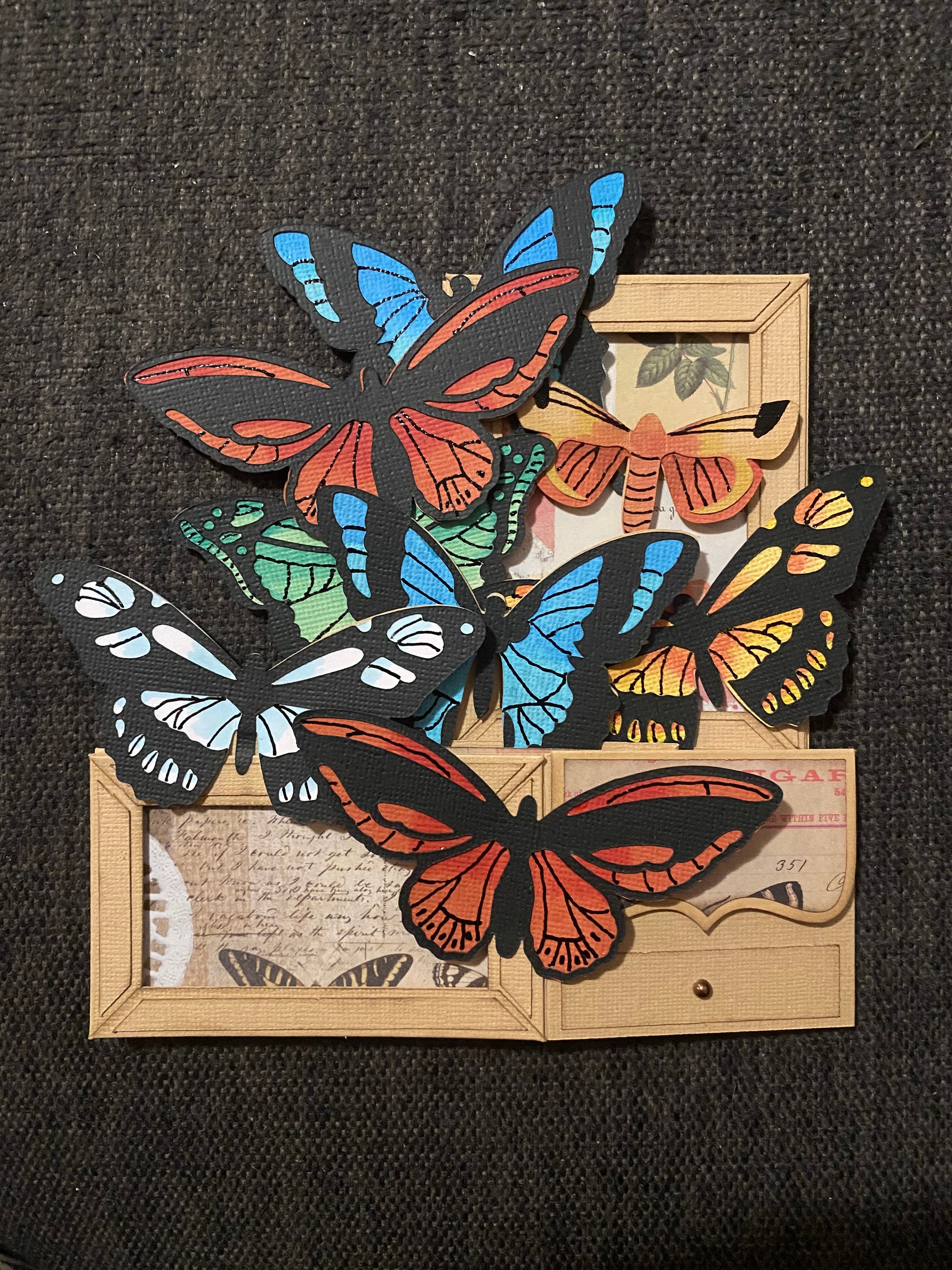 3D Pop up Butterfly Box Card - Etsy Australia