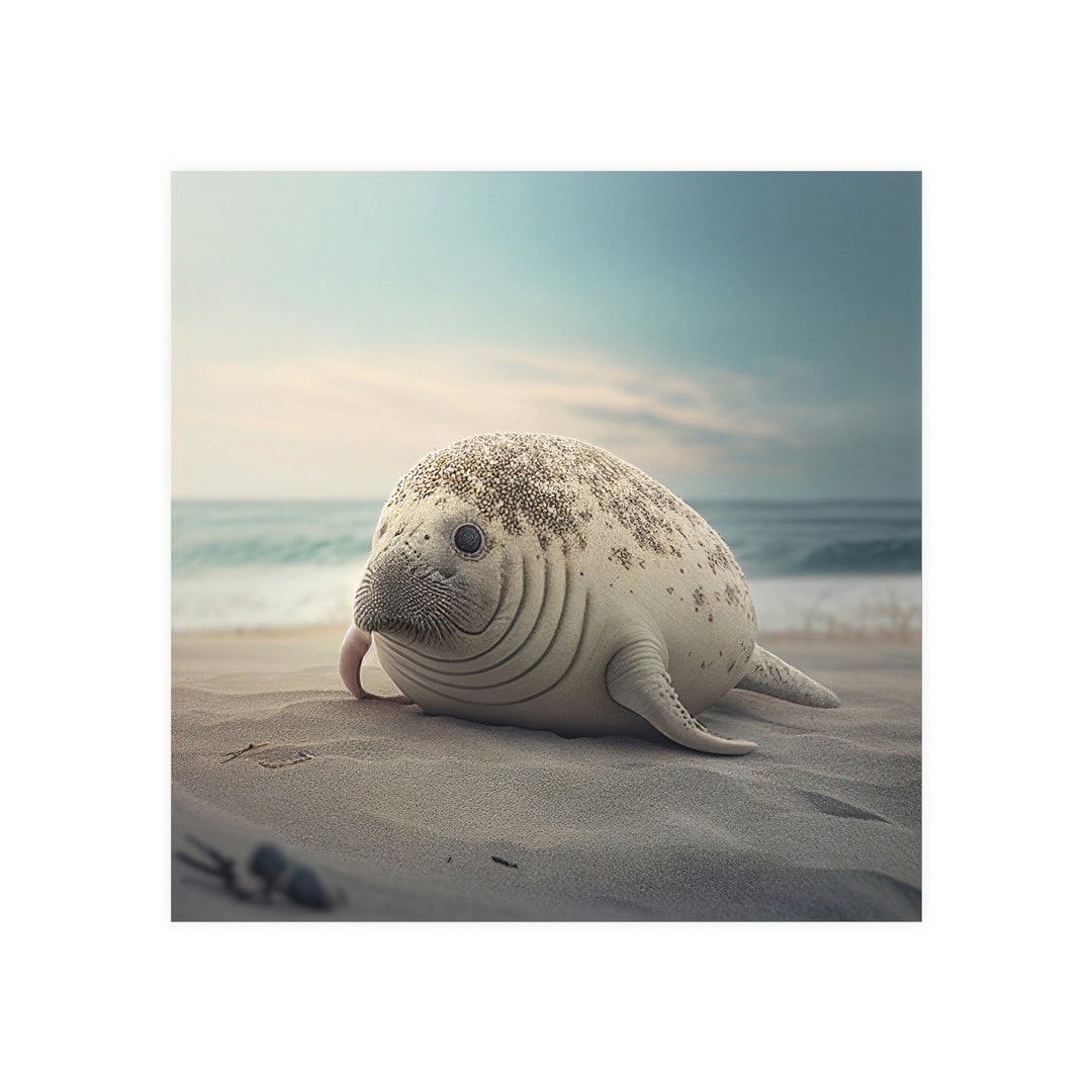Sea Creature Poster beached matte Paper Poster - Etsy