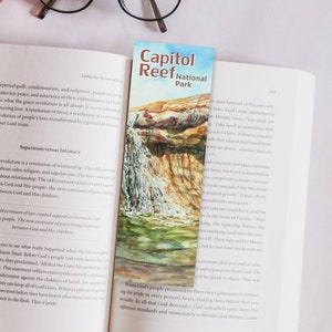 Capitol Reef National Park Printable Bookmark, Watercolor Bookmarks ...