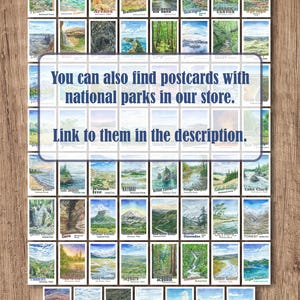 63 National Parks Printable Bookmarks, Watercolor Bookmarks, Watercolor ...