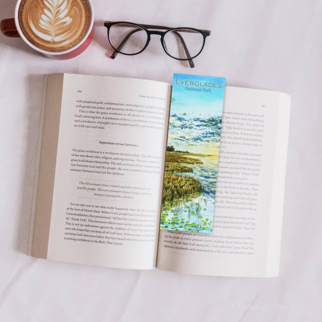 Everglades National Park Printable Bookmark, Watercolor Bookmarks ...