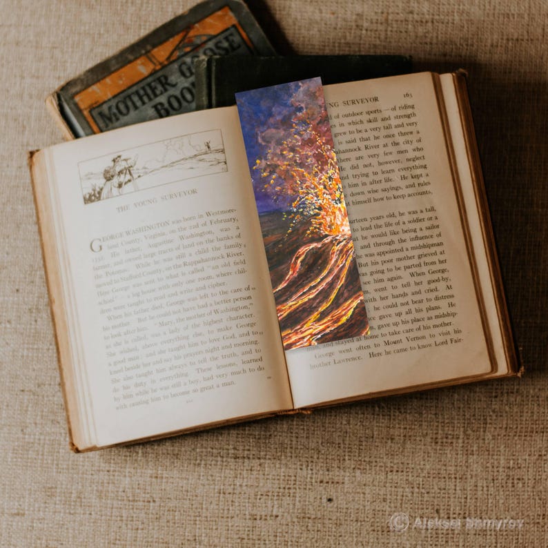 Hawaii Volcanoes National Park Printable Bookmark, Watercolor Bookmarks ...