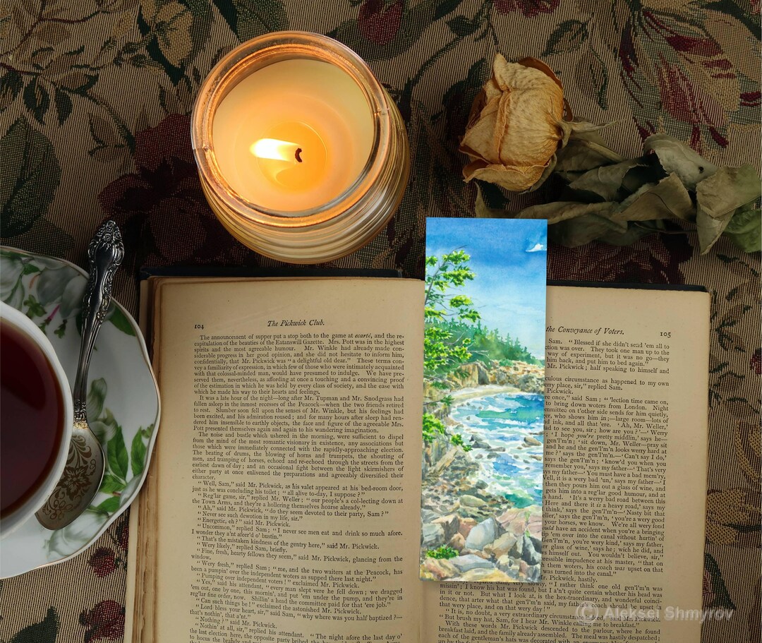 Acadia National Park Printable Bookmark, Watercolor Bookmarks ...