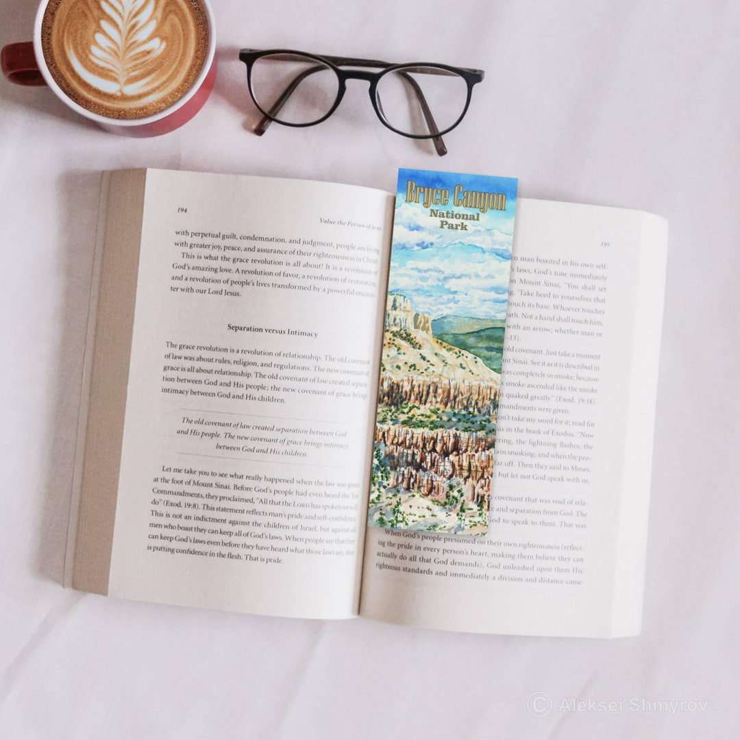 Bryce Canyon National Park Printable Bookmark, Watercolor Bookmarks ...