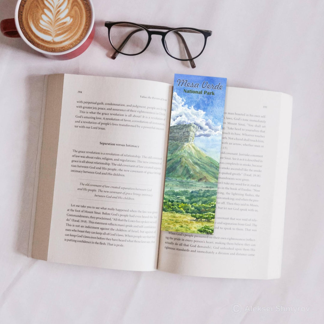 Mesa Verde National Park Printable Bookmark, Watercolor Bookmarks ...