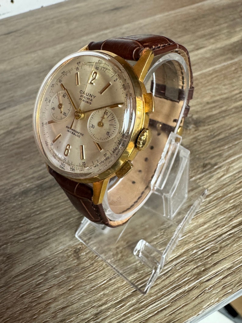 Vintage Cauny Prima Chronograph - Etsy