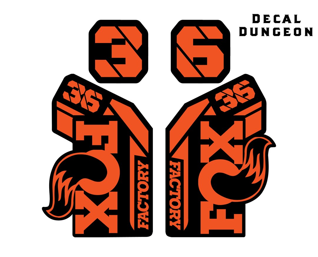 FOX 36 Decal Set ALL COLORS - Etsy