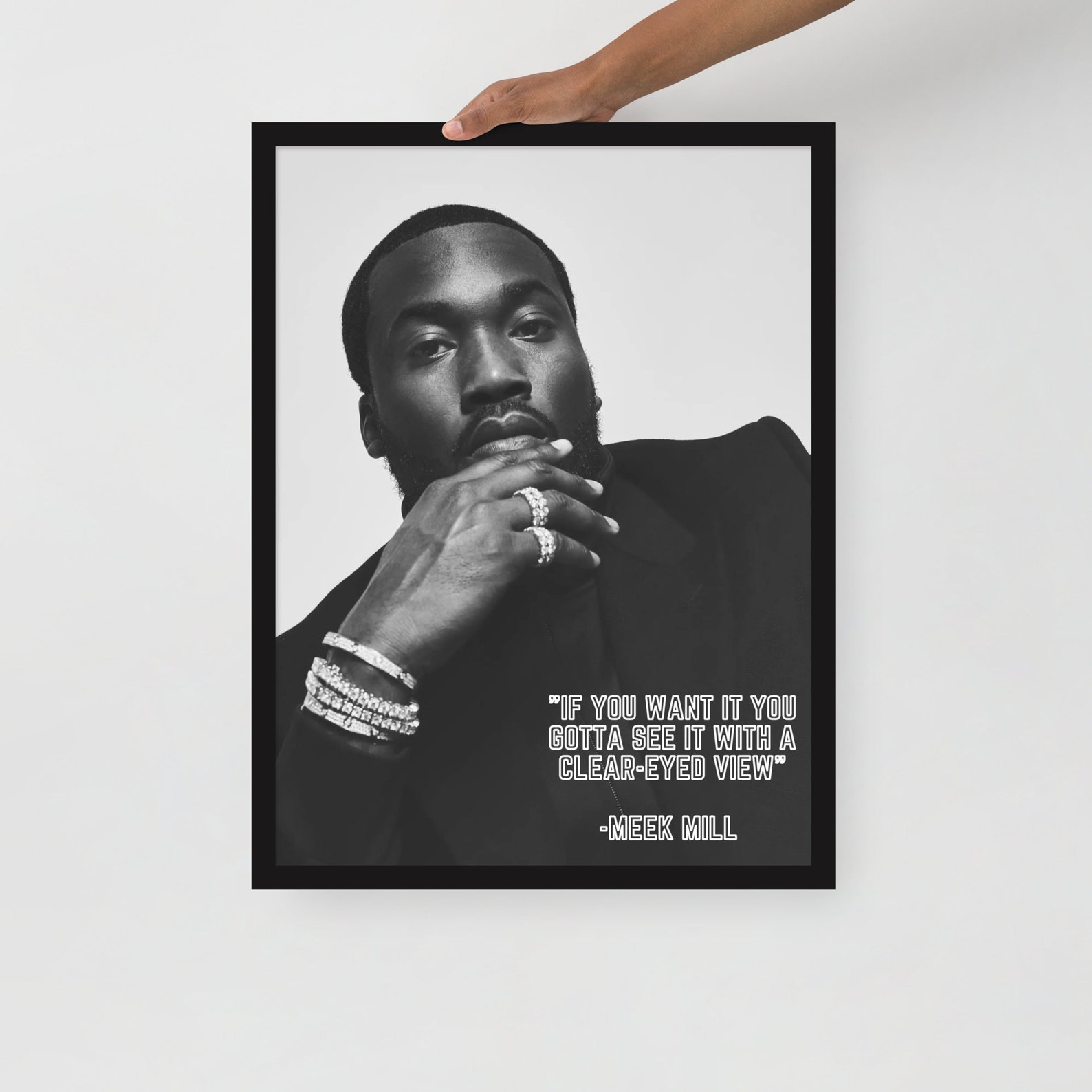 Inspirational Hip Hop Quote Framed Poster - Meek Mill - Etsy