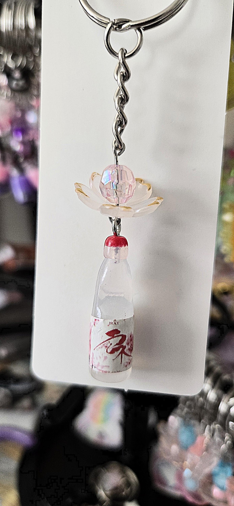 Retro Japanese Ramune Sakura Keychain Accessory - Etsy