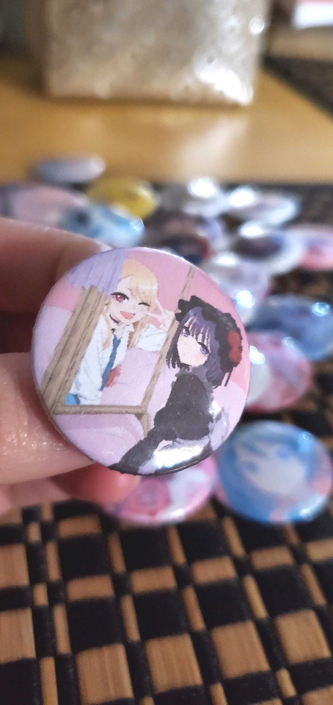 Girly Anime Button Packs With Waterproof Sticker - Etsy