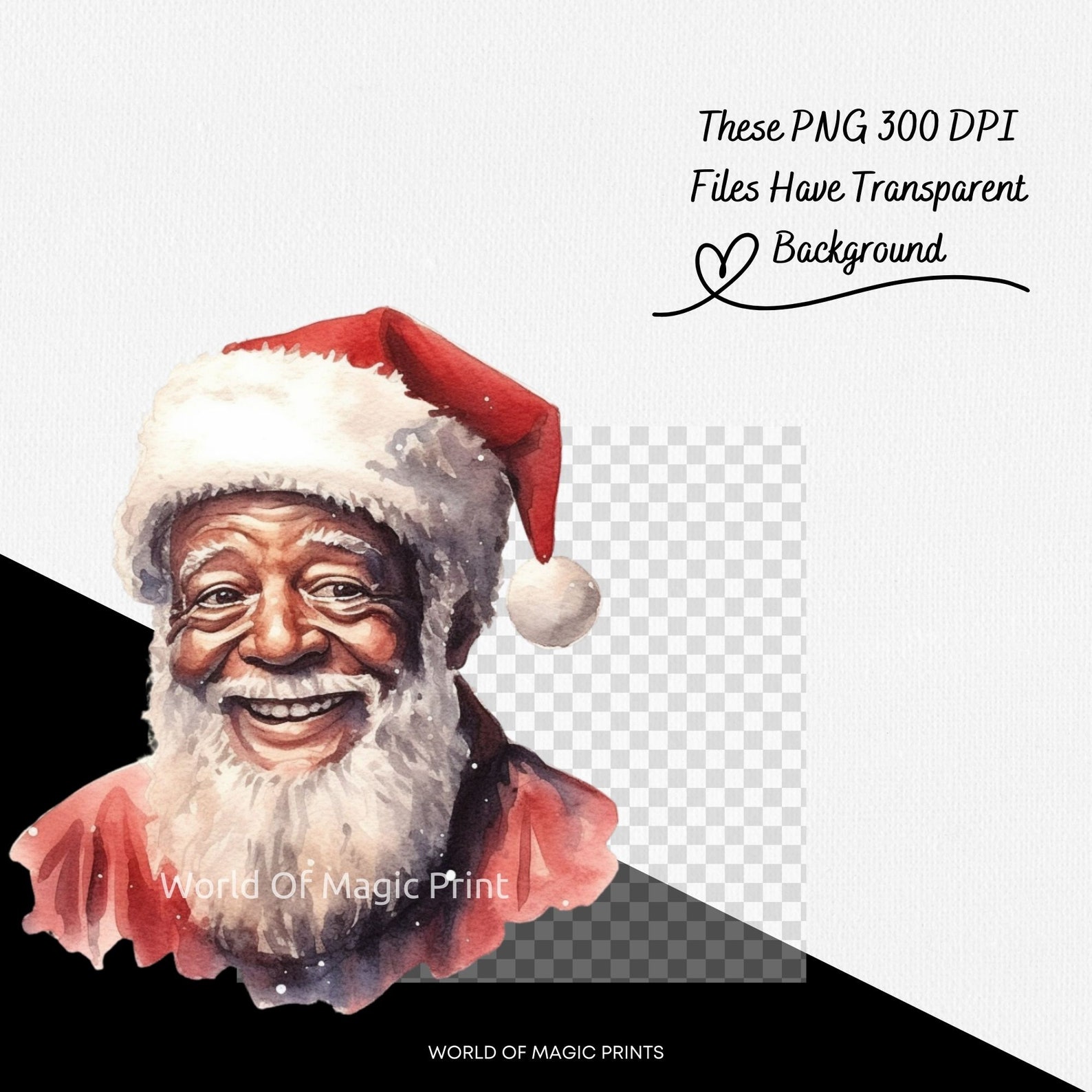 Santa Claus PNG, Watercolor Christmas Clipart, Winter Clip Art, Santa ...