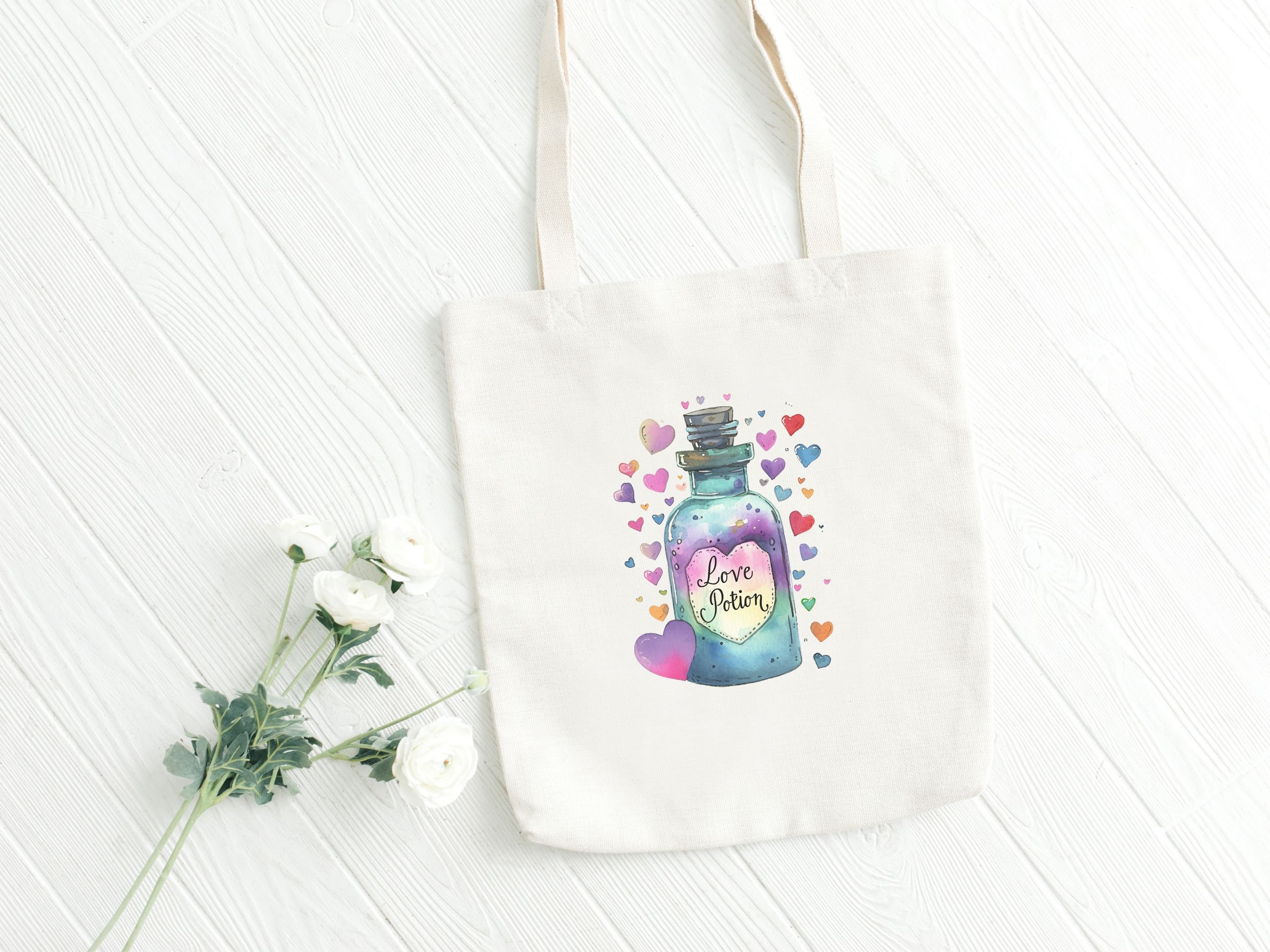 Love Potion Clipart, Watercolor Valentines Day Clipart, 15 High Quality ...