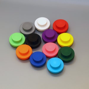Childrens Bedroom Decor Cupboard Drawer Door Knob Pull Lego Stud Handle ...