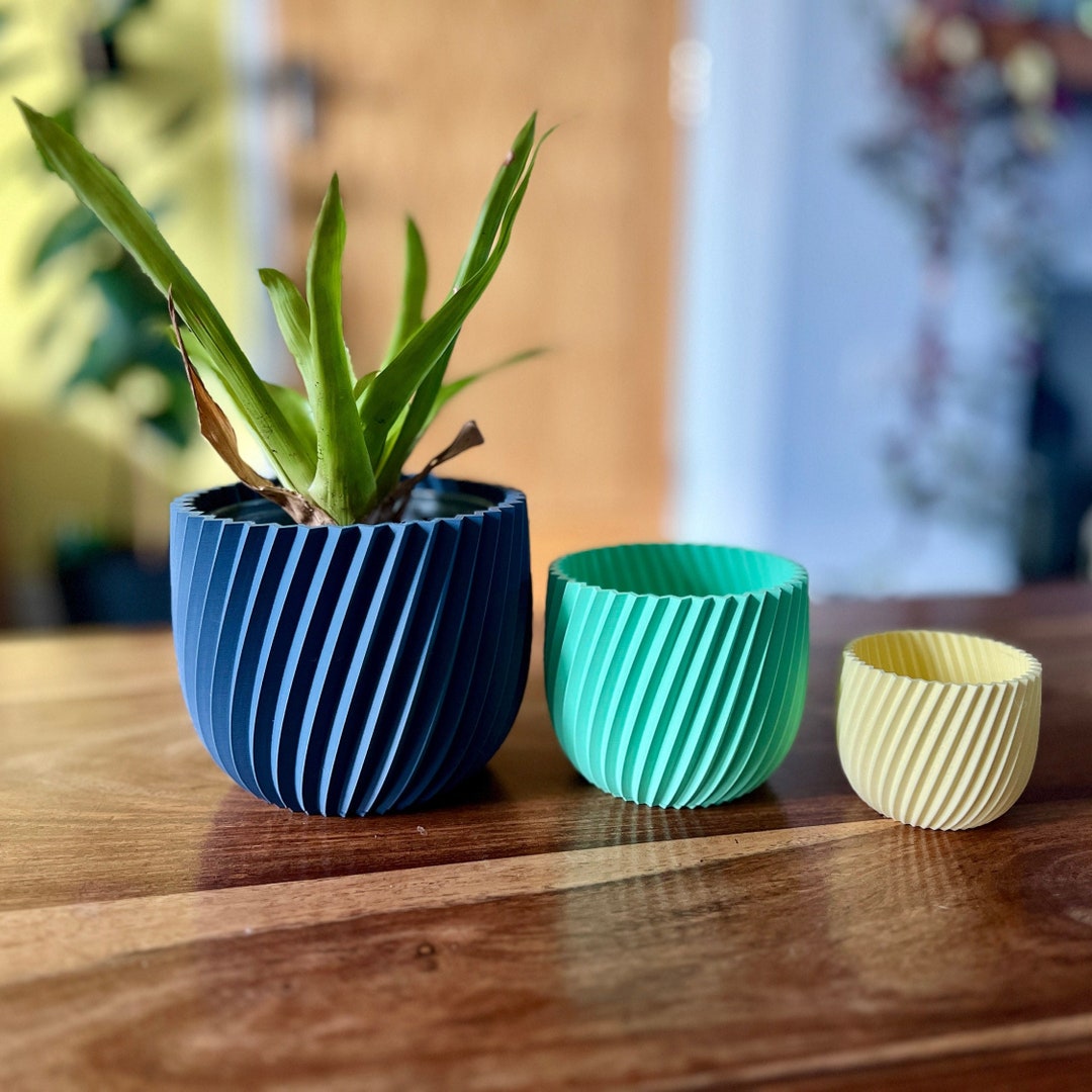 Stylish Contemporary Flower Pot - Multiple Colours, 3 Sizes | Indoor ...
