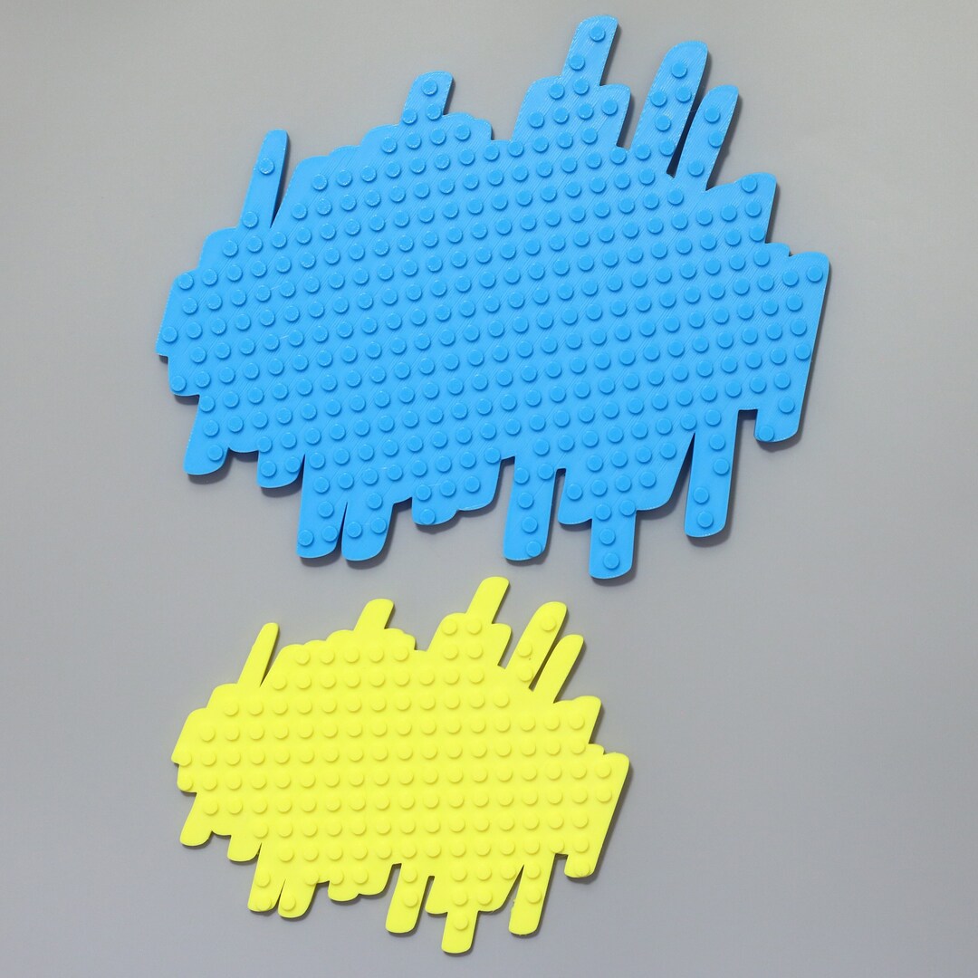 Scribble Doodle LEGO® Compatible Decorative Bedroom Wall Plate ...